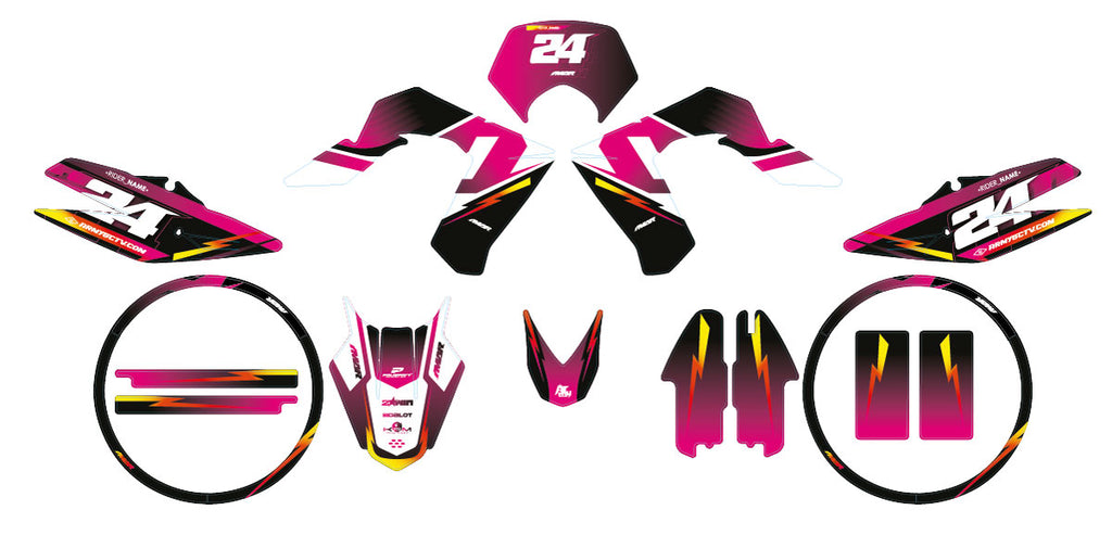 Graphic decals Derbi DRD Pro 50cc Hach - Original and striking style ...