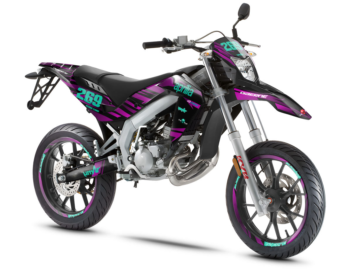 Graphic decals 50cc Aprilia 2006-2017 Purple Rain – armysctv
