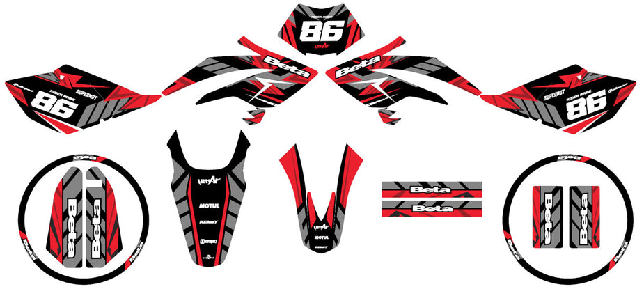 Graphic decals 50cc Beta RR 2006-2010 Frost – armysctv