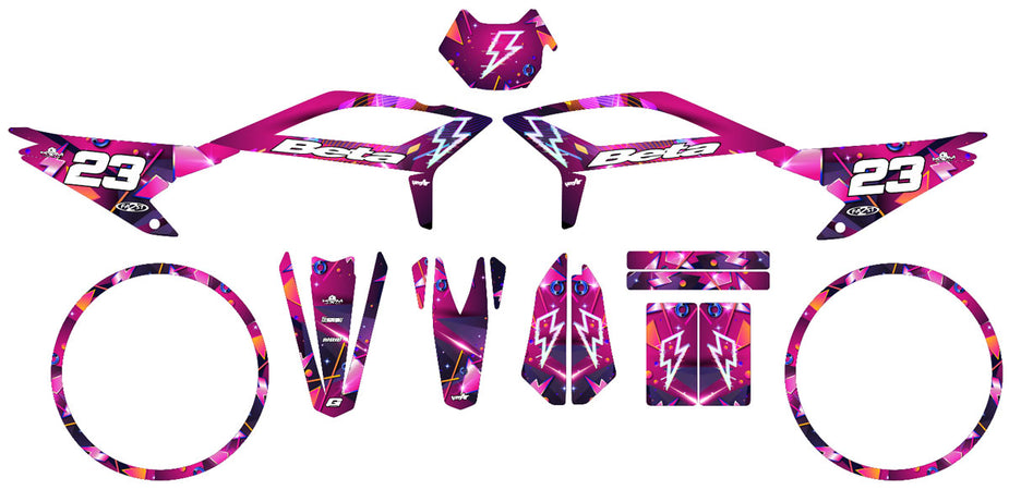 Graphic decals 50cc Beta RR 2021-2024 Lightning – armysctv