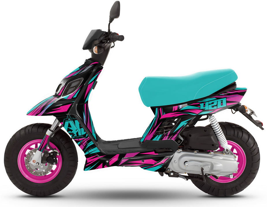 Graphic decals 50cc MBK Booster / Yamaha BW's RX BCD Electrify – armysctv