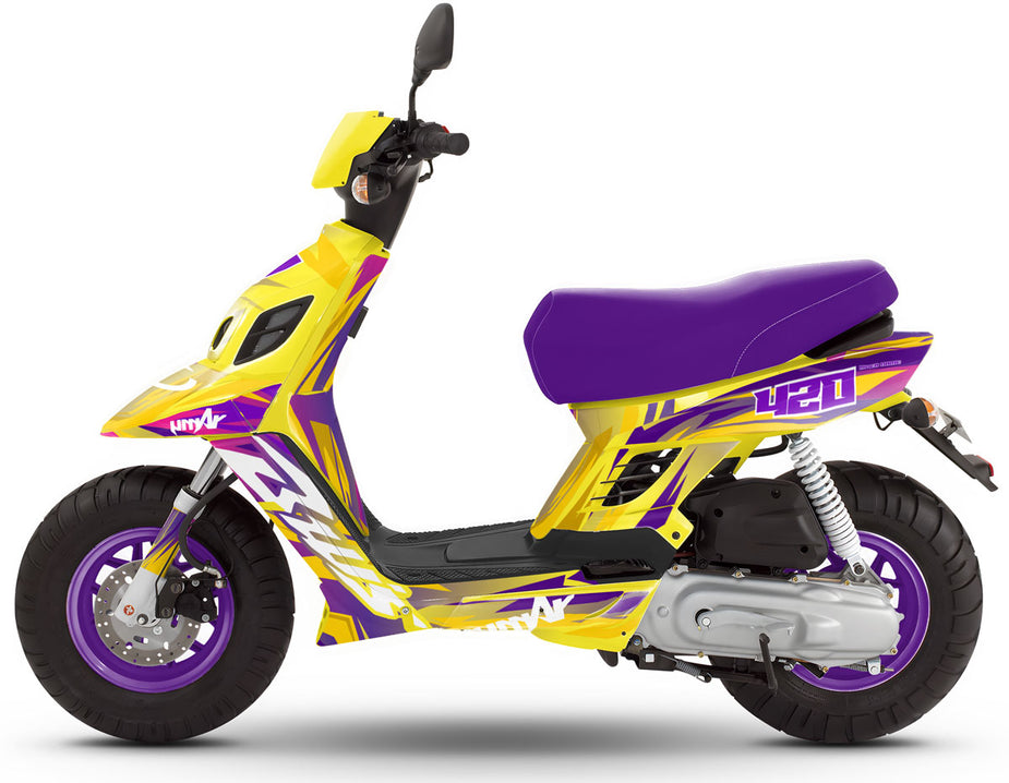 Graphic decals 50cc MBK Booster / Yamaha BW's RX BCD Flamer – armysctv