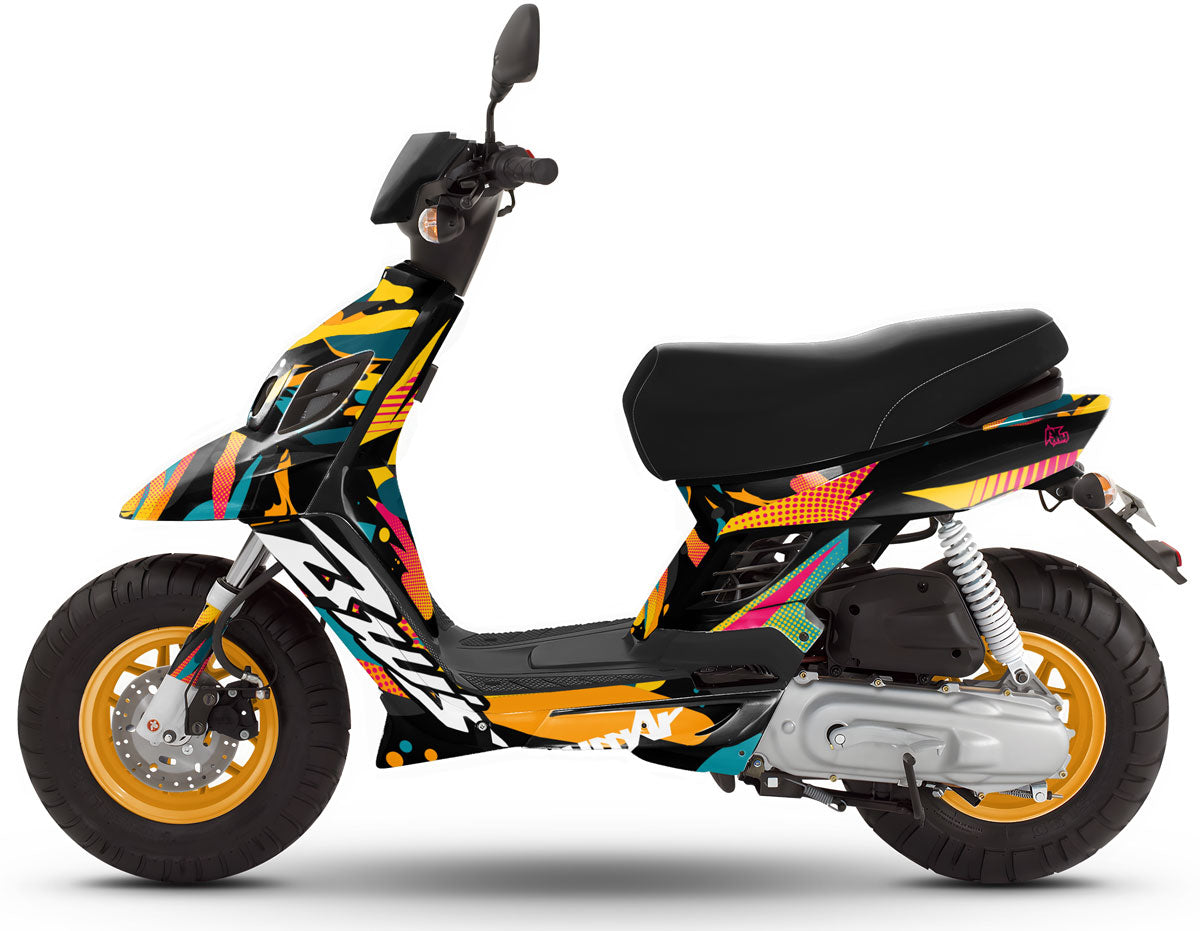 Graphic decals MBK Booster RX BCD / Yamaha BW's RX BCD Shape - Unique ...