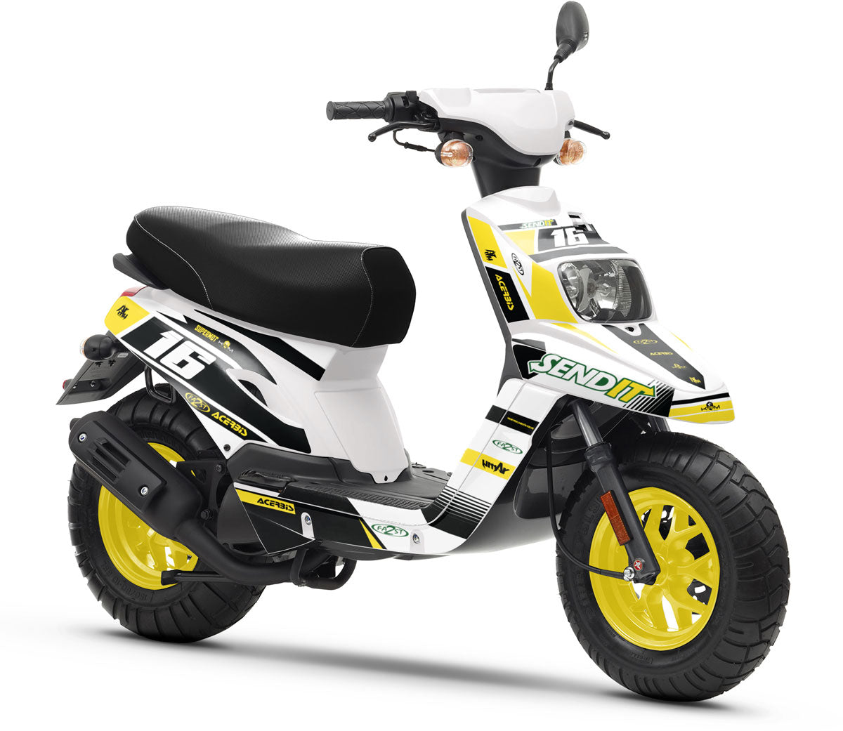 Graphic decals MBK Booster / Yamaha BW's Send it! - Bold and assertive ...