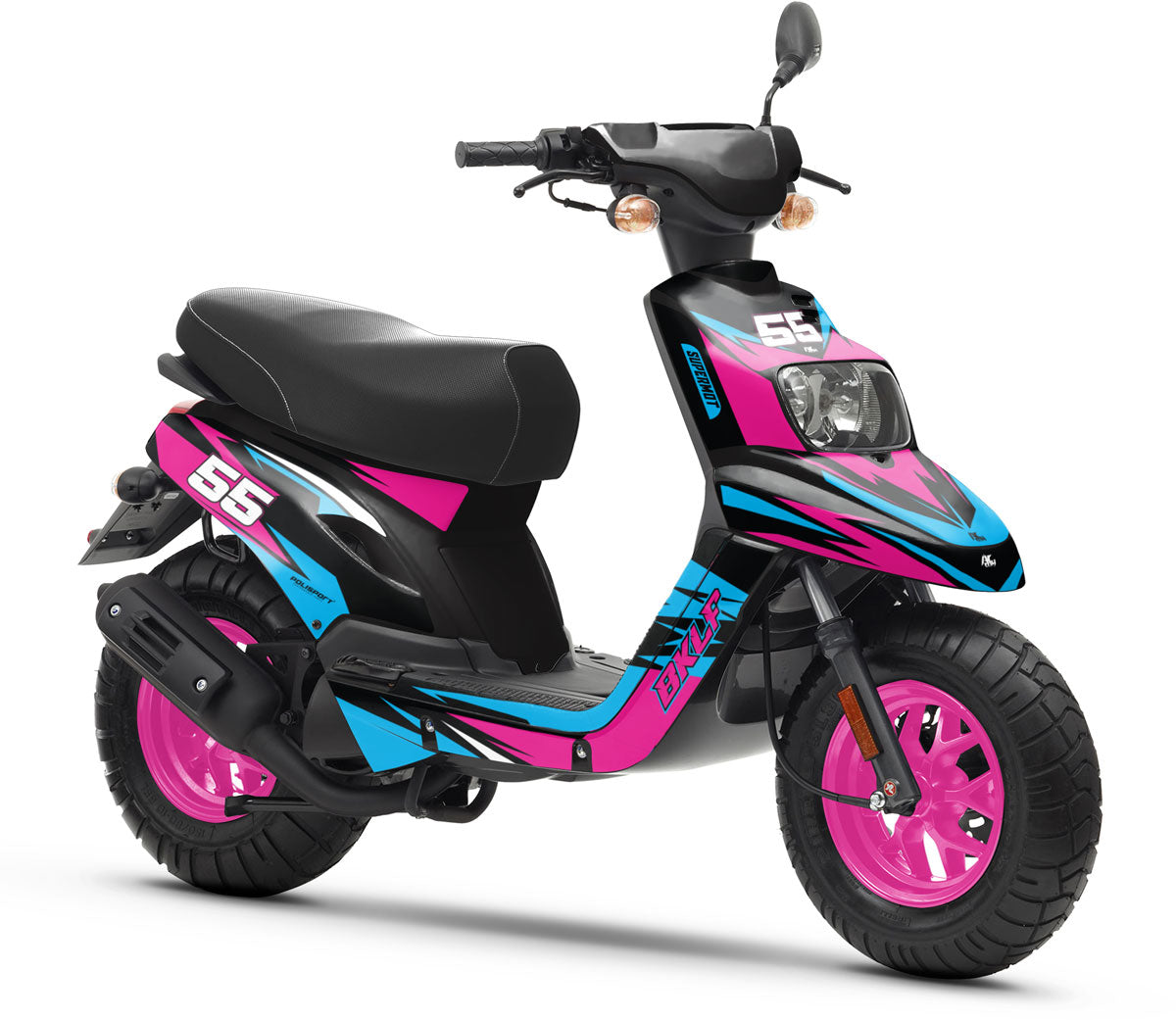 Graphic decals 50cc MBK Booster / Yamaha BW's 2004-2018 Stream – armysctv