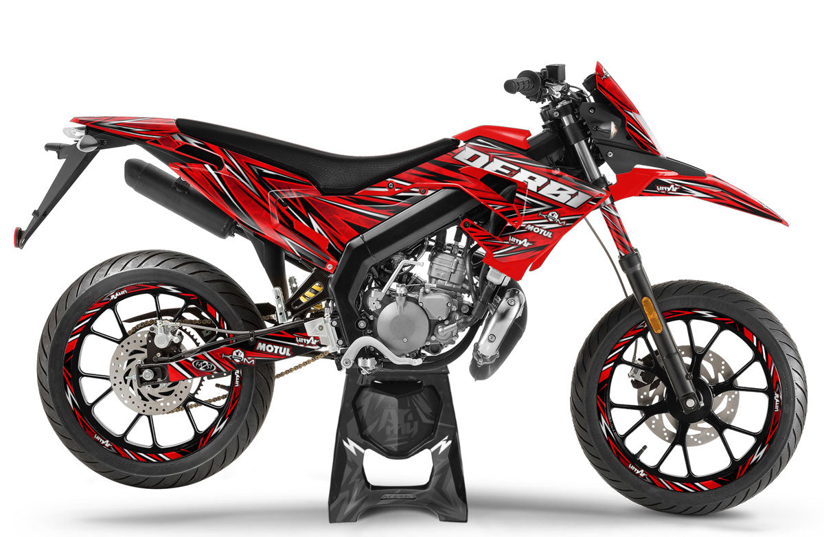 Graphics-kit Derbi Senda X-Treme 50cc vCutvector - Dynamic Look – armysctv