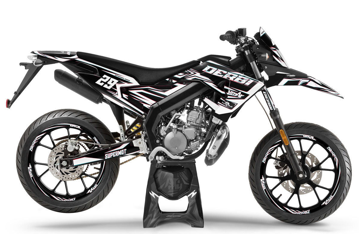 50cc Graphic decals Derbi Senda X-treme R Glitch – Modern Design and ...