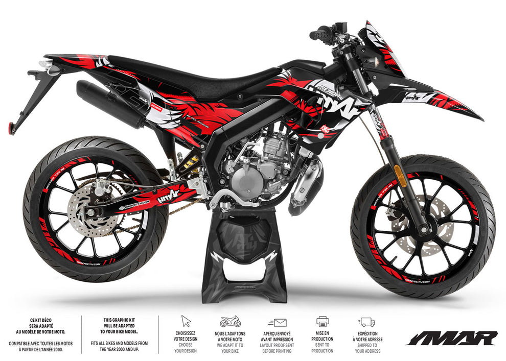 Graphic decals Derbi Senda Xtreme SM Army Runz - Unique 50cc motorcycle ...