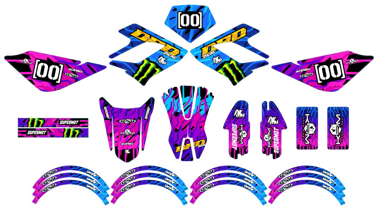 Kit déco 50cc Derbi DRD Racing 2004-2010 Sparkler – armysctv