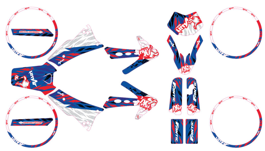 Graphic decals 50cc Fantic Caballero 2013-2016 Army Heritage – armysctv