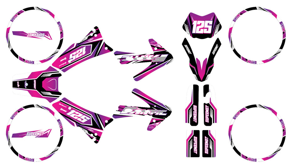 Graphic decals 50cc Fantic Caballero 2013-2016 MX Sky – armysctv