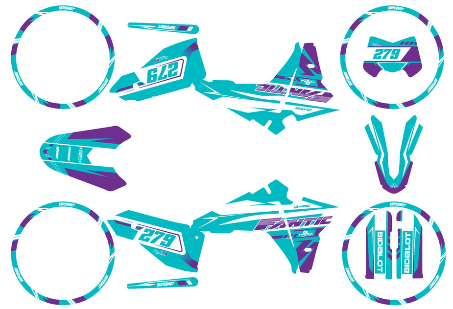 Graphic decals 50cc Fantic XM/XMF 2023-2024 Skynine – armysctv