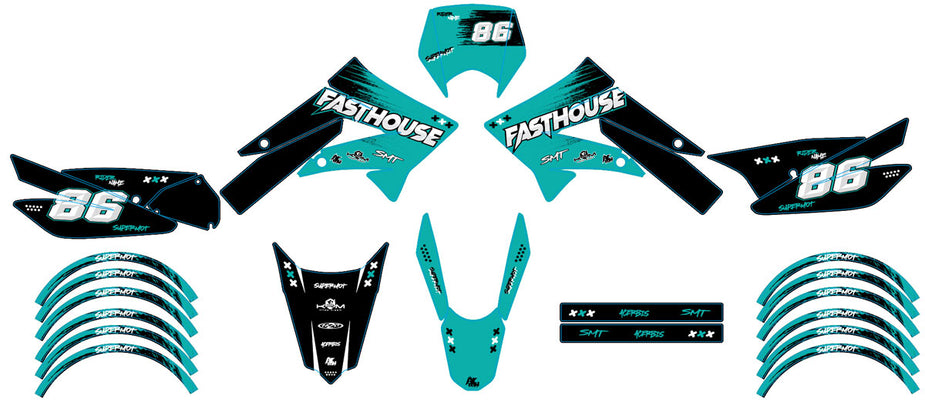 Graphic decals 50cc Gilera SMT 2011-2017 Fasthouse – armysctv