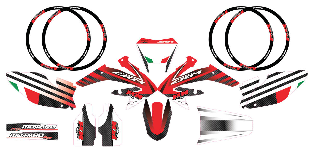 Graphic decals HM CRM 50 Derapage Factory - 50cc motorcycle ...