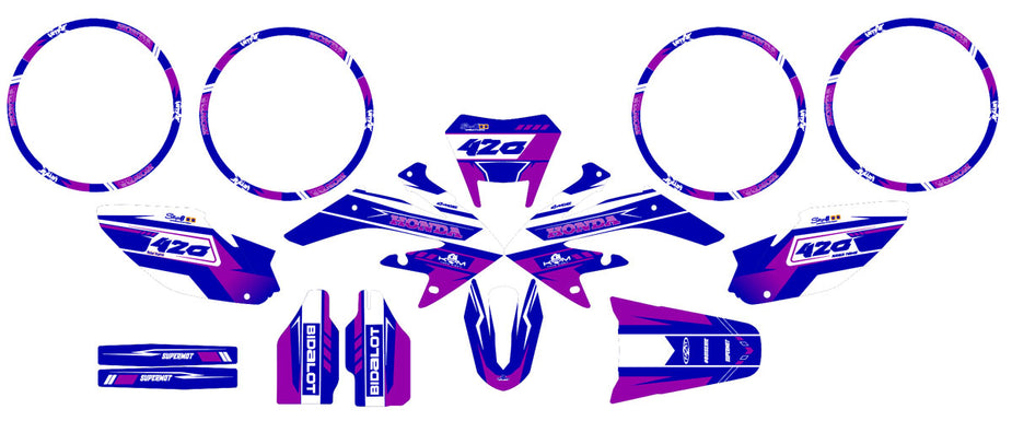 Graphic decals 50cc Honda HM Ninesky – armysctv