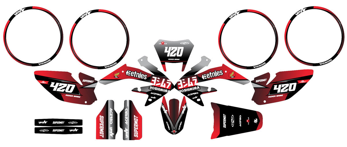 Graphic decals HM CRM 50 Derapage Yoshi - Playful and original graphics ...