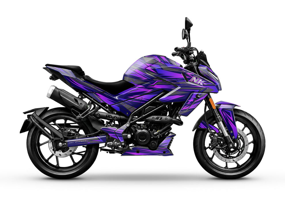 Kit Déco CF Moto 125 NK (24-26) Purpink | Design Néon Pop – armysctv