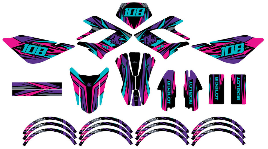 Graphic decals Derbi 50cc - Custom design! – armysctv