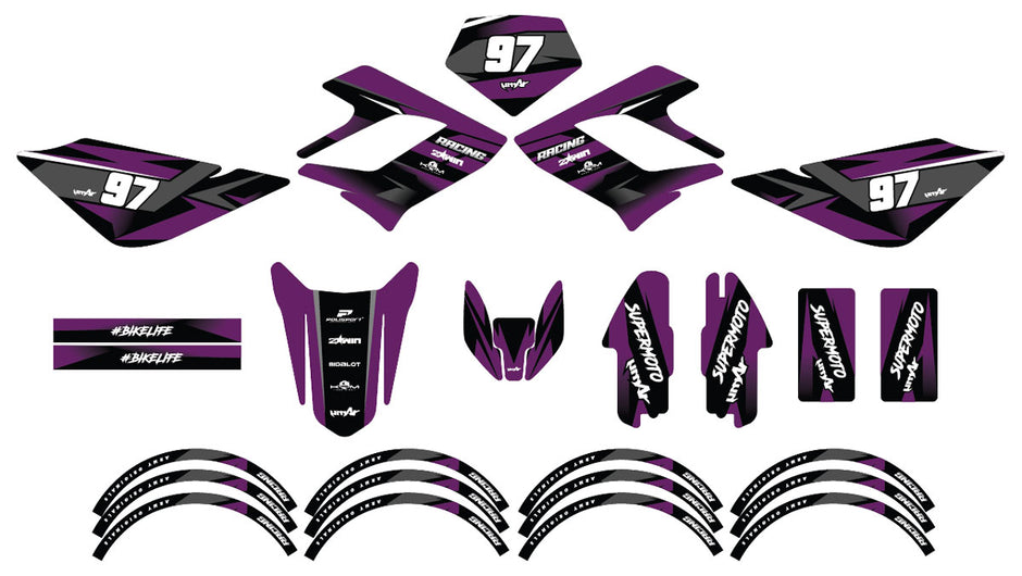 Graphic decals Derbi 50cc - Custom design! – armysctv