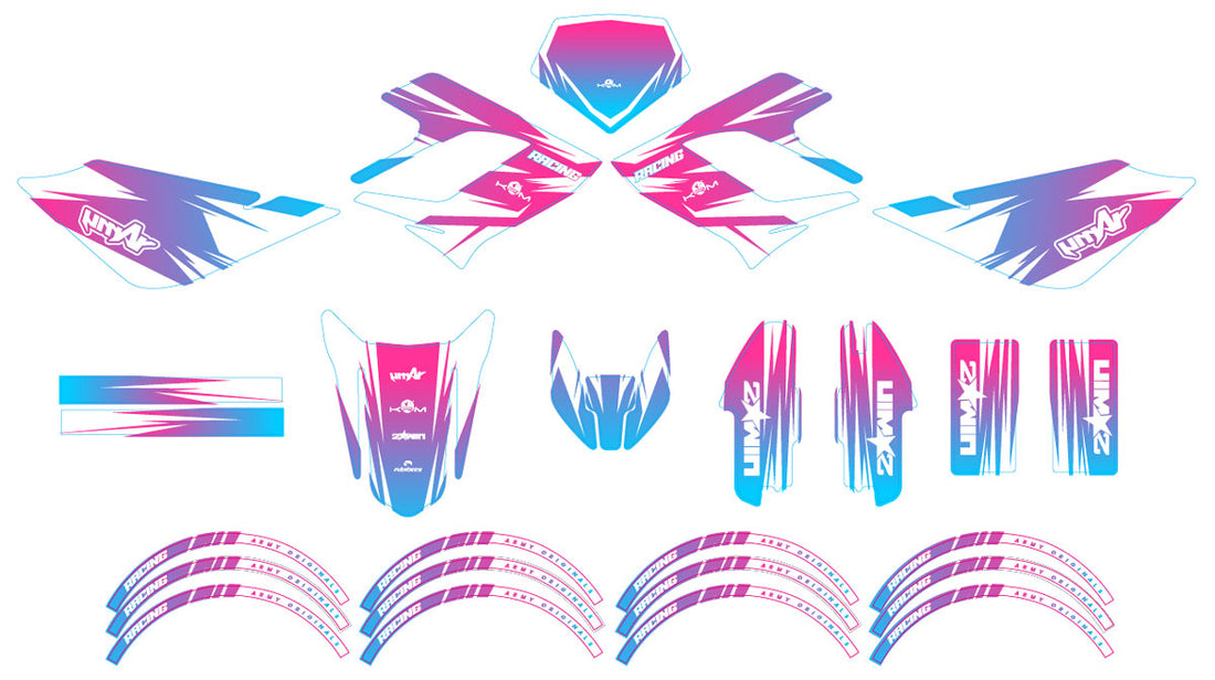 50cc Graphic decals Derbi DRD Racing X-Fast - Speed and Style Redefined ...