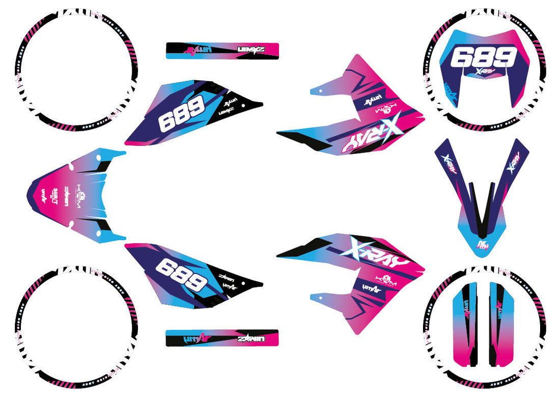 Graphic decals Masai X-Ray 50cc Blast - Explosive and dynamic style for ...