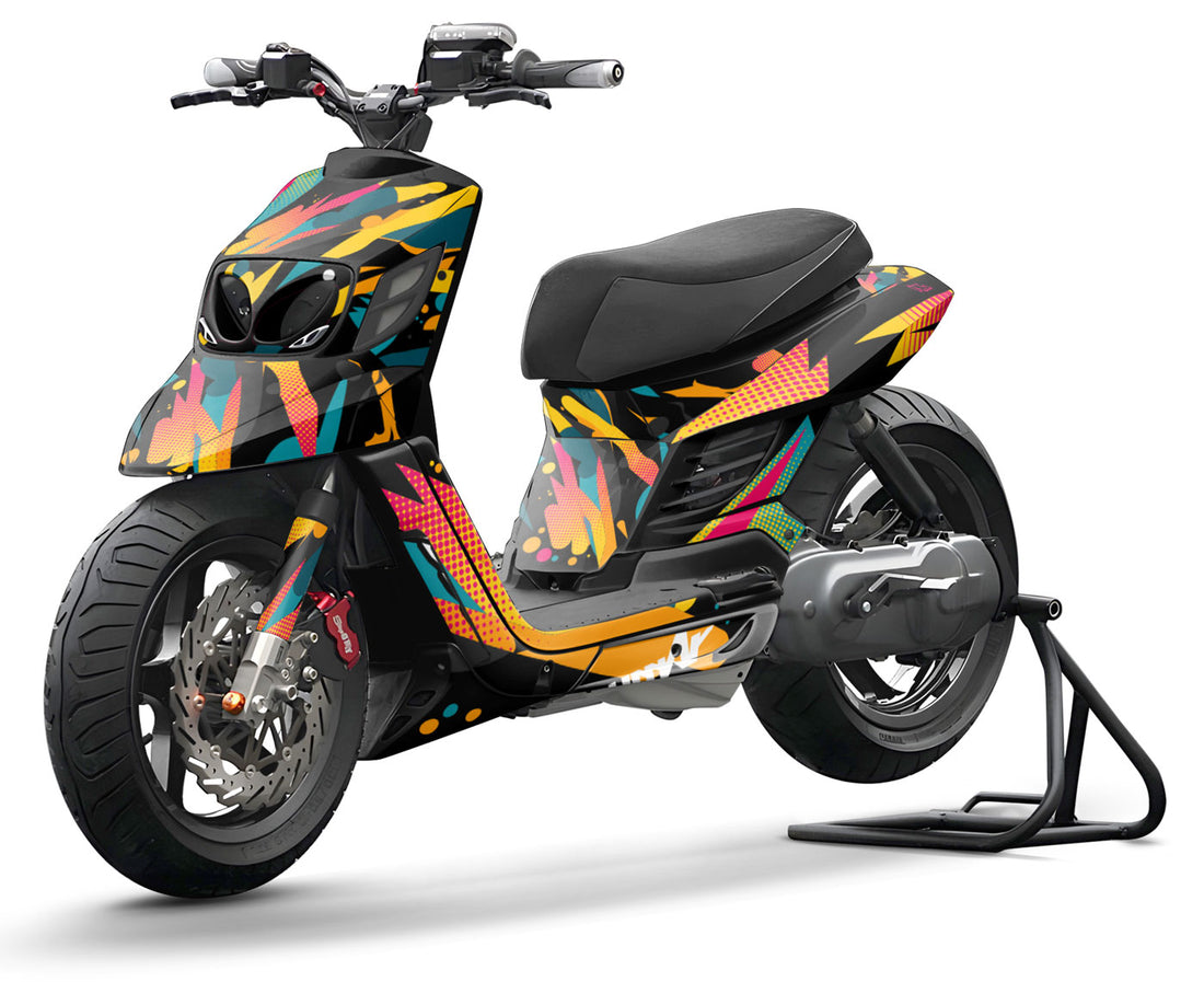 Graphic decals MBK Booster RX BCD / Yamaha BW's RX BCD Shape - Unique ...