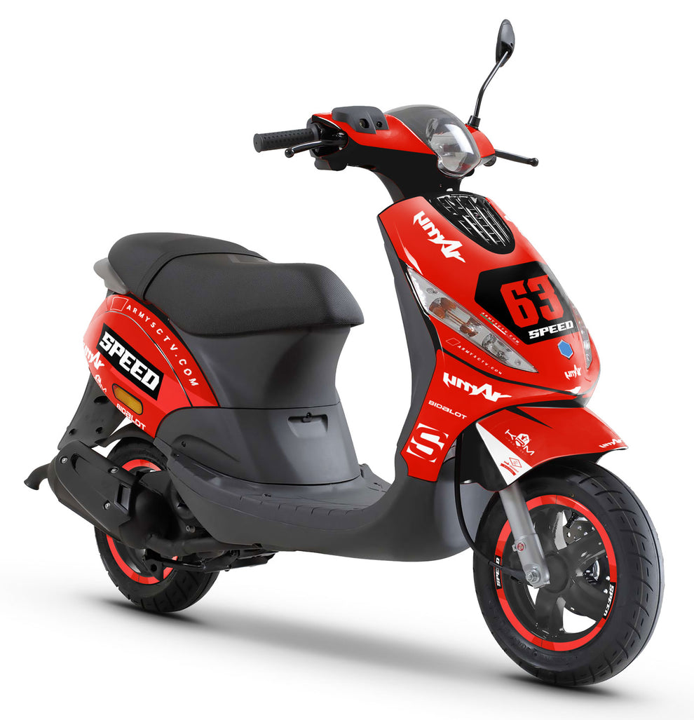 Graphic decals Piaggio Zip 50cc Lenovo (2000-2025) - Modern and ...