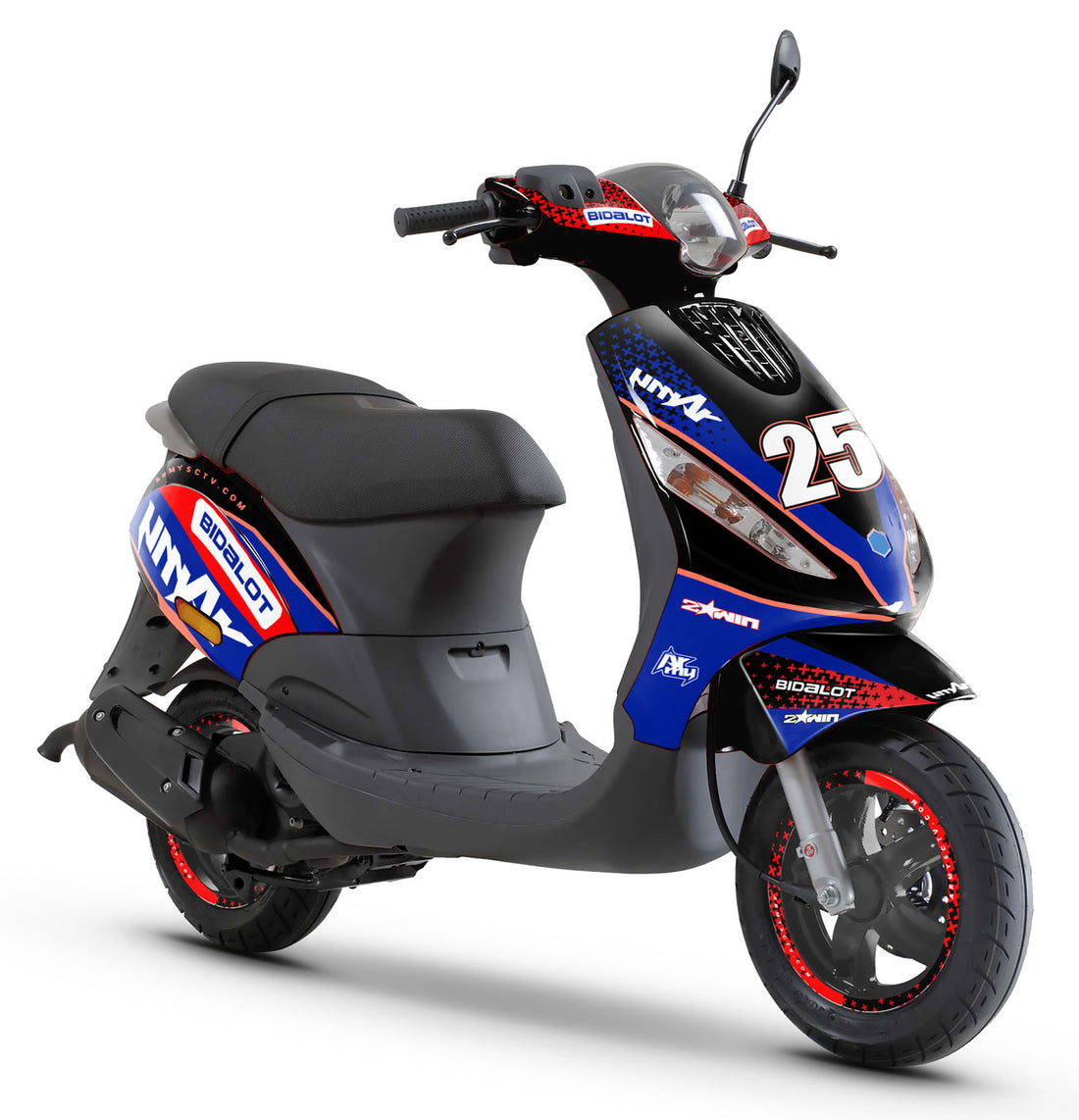 Graphic decals Piaggio Zip 50cc Wisper (2000-2025) - Fluid and elegant ...