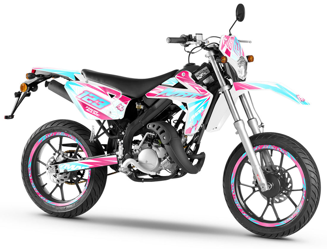 Kit de pegatinas Rieju MRT 50 (09-21) Gum | Kit de pegatinas Moto Pop ...