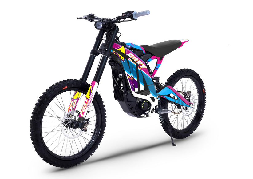 Graphic decals Sur-Ron Light-Bee Pink Fox - Feminine and dynamic look ...