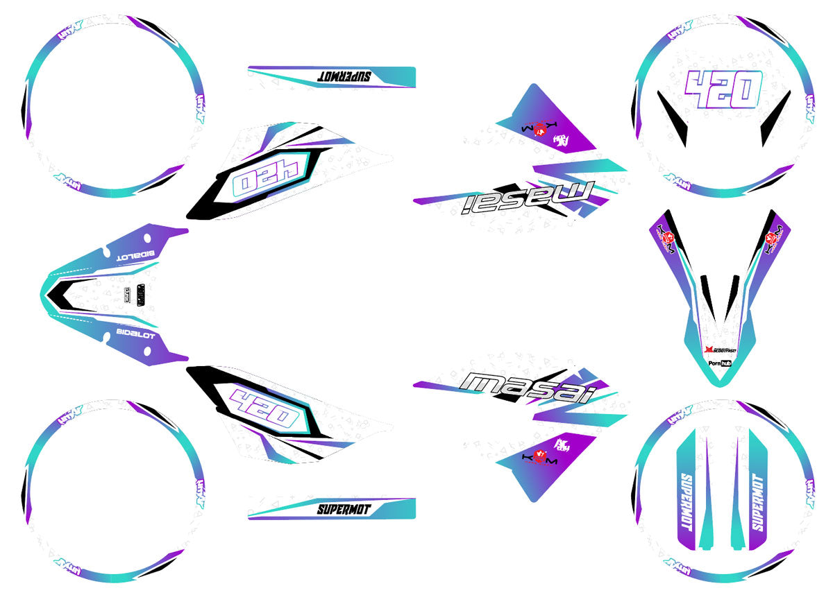 Kit déco Masai X-Ray 50cc Lys - Design élégant et épuré pour ...