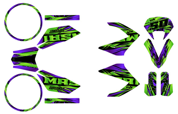 Graphic decals Zontix Masai Rider 50cc (2012-2025) – armysctv