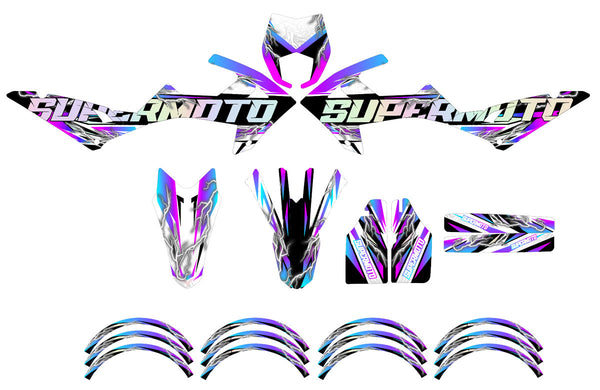 Graphic decals Rieju MRT 50 SM Shiro - Sleek and modern design for 50cc ...