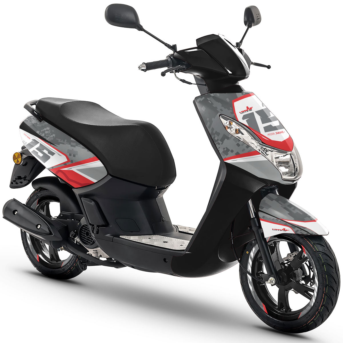 Graphic decals Peugeot Kisbee Fuzion scooter - Dynamic and energetic ...