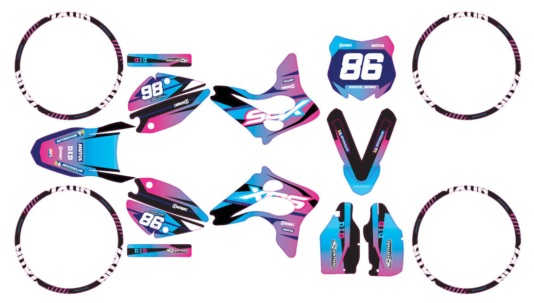 Kit déco Peugeot XPS Street Evo 2 Blast - Design explosif et dynamique ...