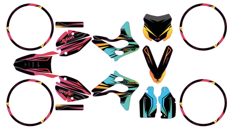 Graphic decals 50cc Peugeot XPS Street Evo 2 (2004-2008) Eclipse – armysctv