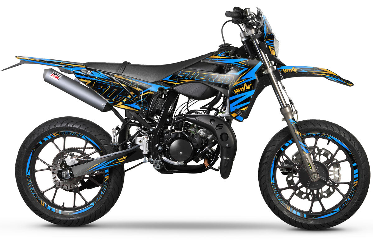 Graphic decals Sherco 50cc Bleuz - Sleek and trendy design for 50cc ...