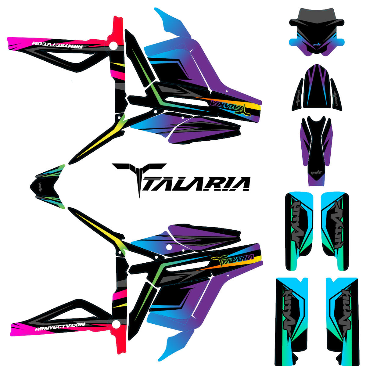 Graphic decals Talaria Sting MX3 & R-MX4 Eclipse – armysctv