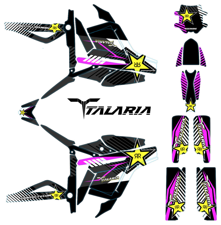 Graphic decals Talaria Sting MX3 & R-MX4 Rockstar – armysctv