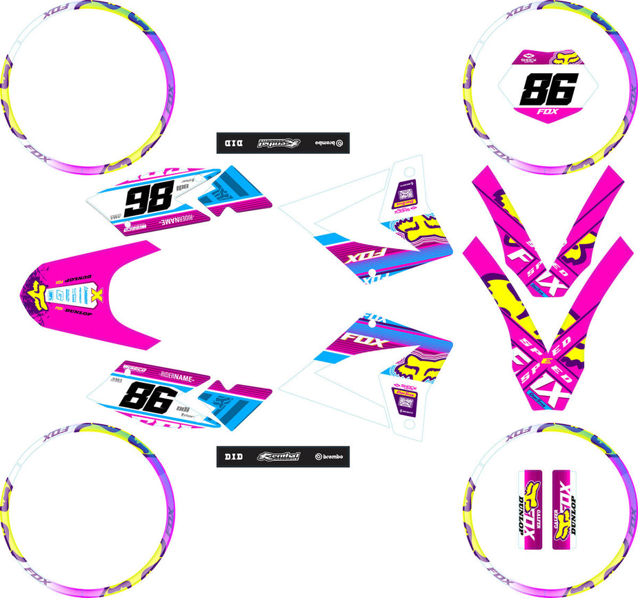 Graphic decals 50cc CPI SMX 2005-2015 Pink Fox – armysctv
