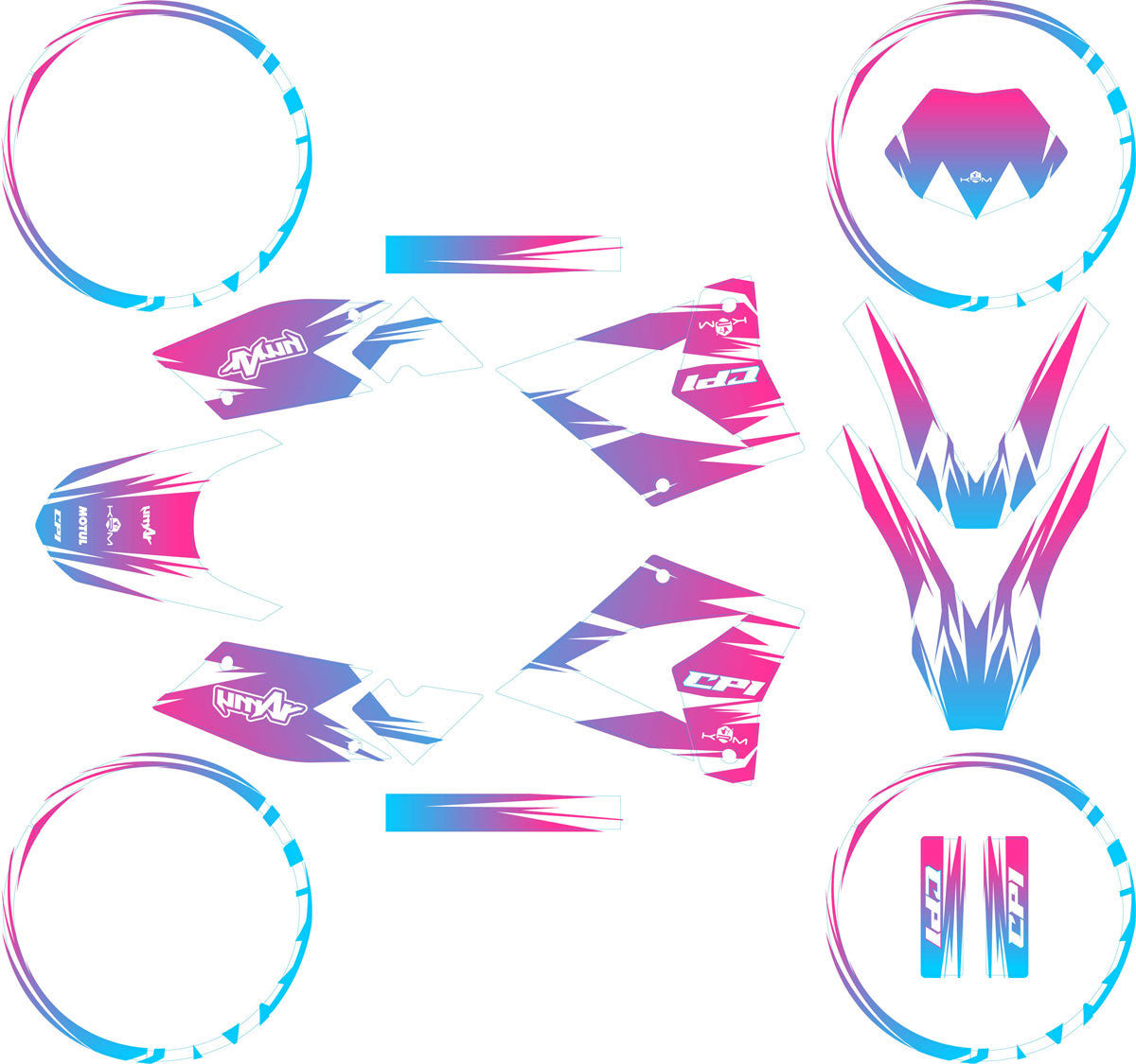 50cc Graphic decals CPI SMX X-Fast - Speed and Style Redefined – armysctv