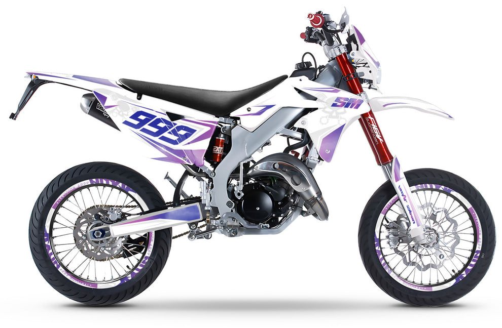 Graphic decals Valenti Racing SM 50cc Cold - Icy and modern design for ...