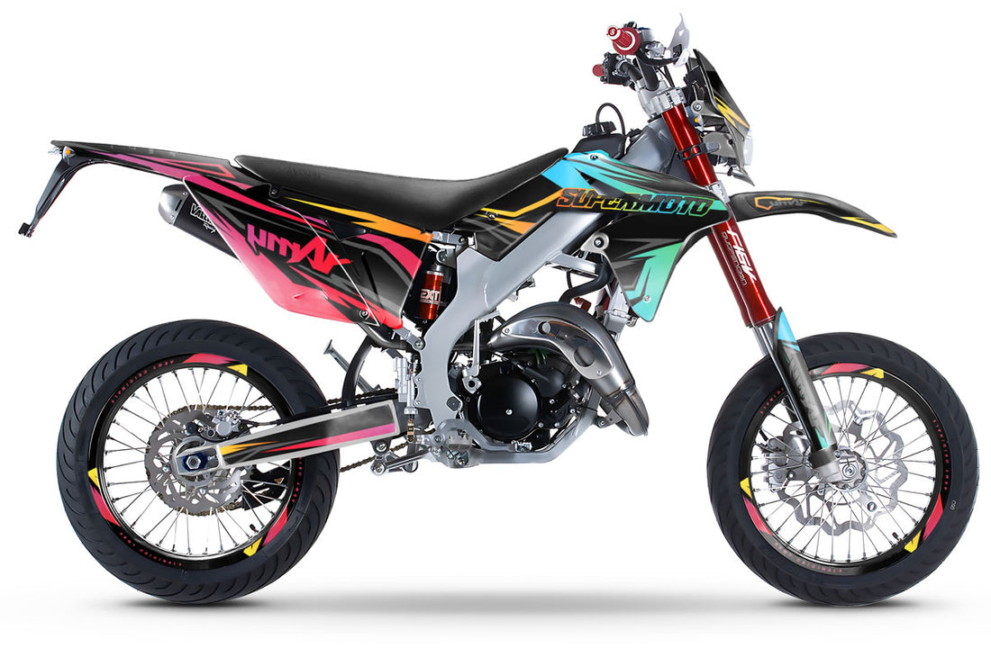 Dekalsett Valenti Racing SM 50cc Eclipse - Mørk og sofistikert stil for ...