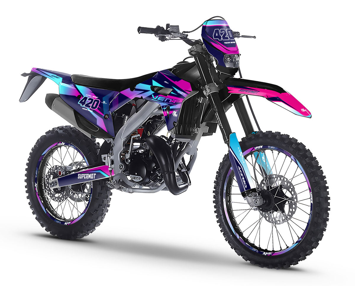 Graphic decals Vent Baja 50cc Crazy Pink - Colorful and bold style for ...
