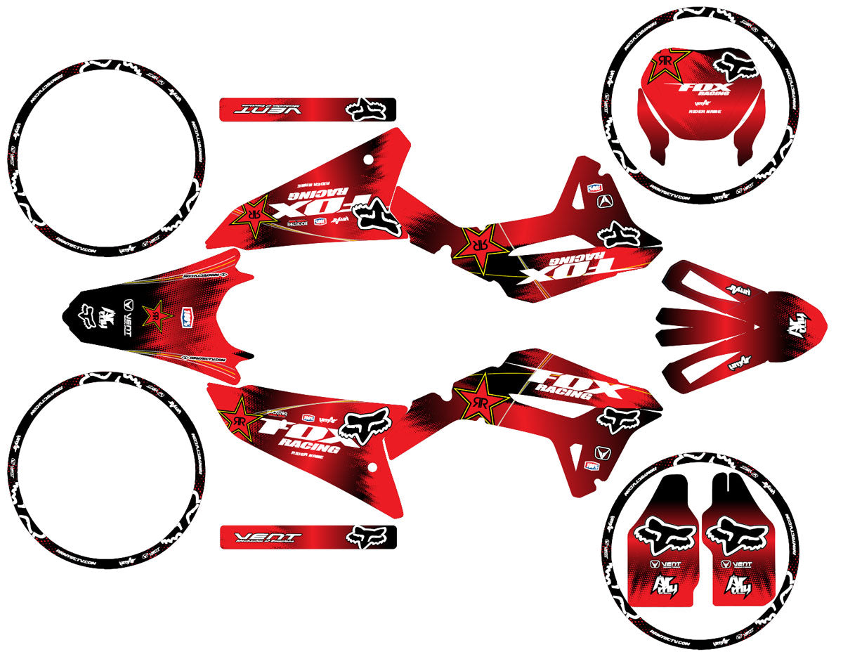 Kit déco Vent Derapage 50cc Army Fox - Graphisme audacieux signé Army ...