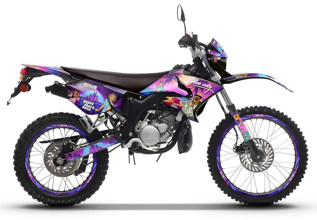 Graphic decals Yamaha DT-R 50cc 2004-2012 Vice City – armysctv