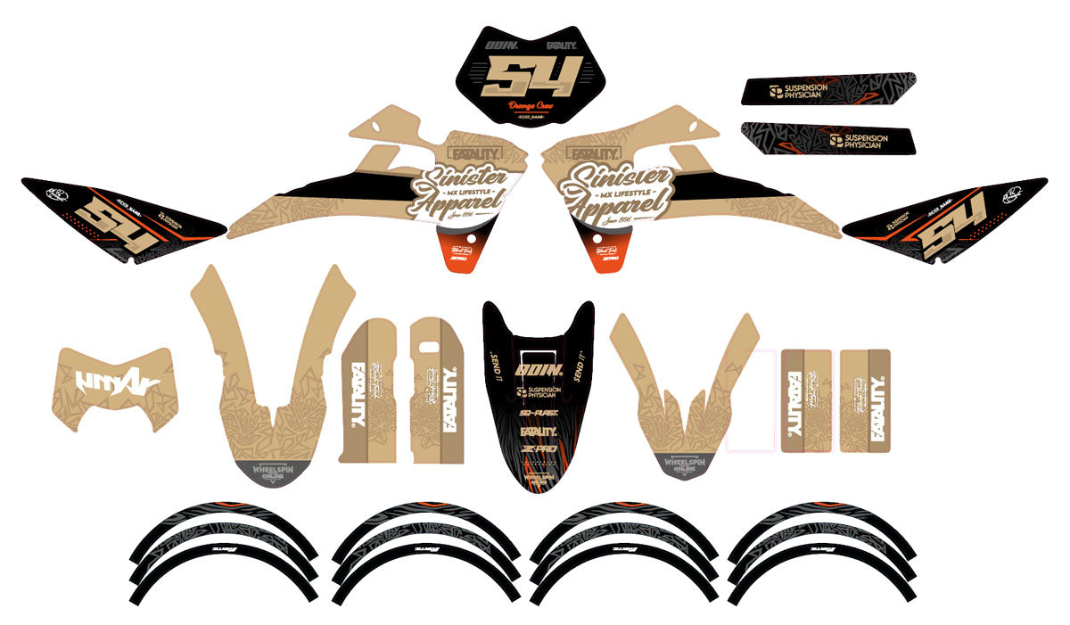 Kit déco Fantic 50cc XM Motard Fatality - Design explosif et percutant pour moto 50cc – armysctv