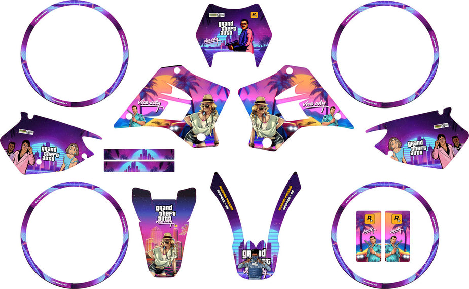 Kit déco 50cc Sherco HRD 1998-2005 Vice city – armysctv