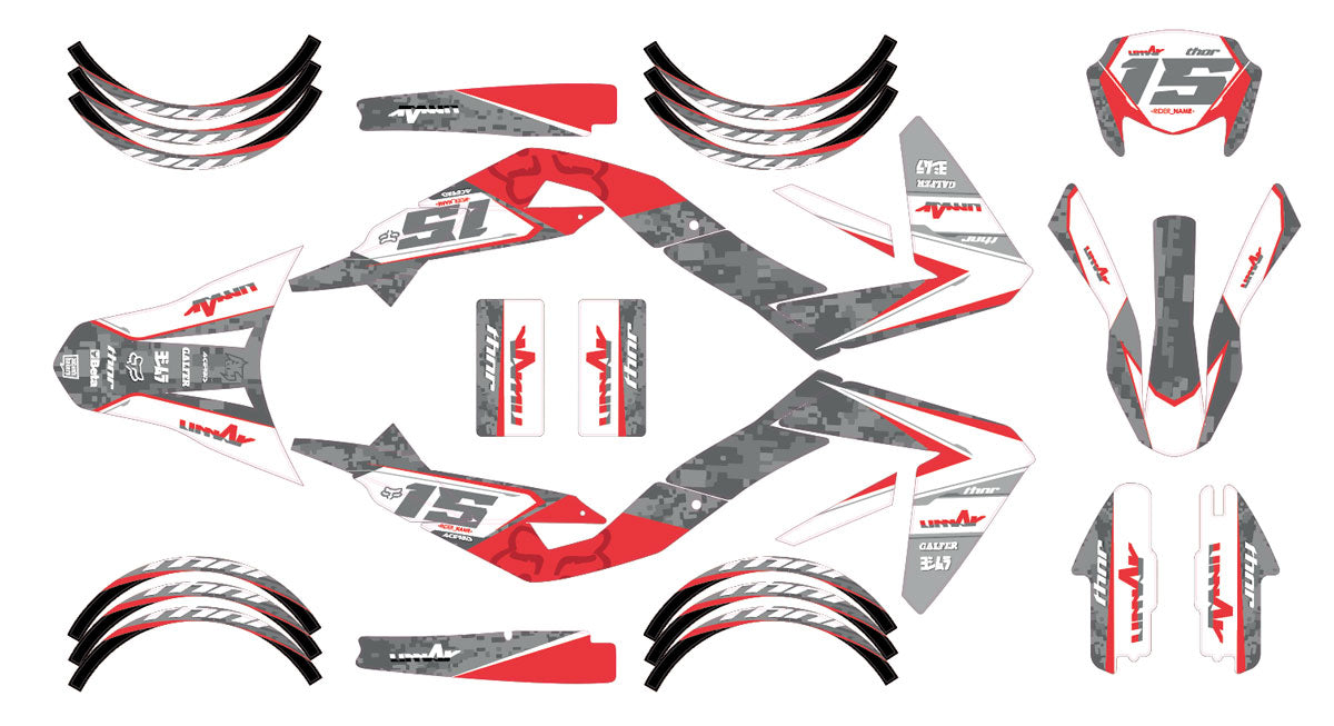 Graphic decals 50cc Aprilia SX/RX 2006-2017 Army Fusion – armysctv