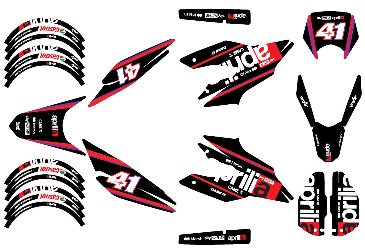 Graphic decals Aprilia SX 125cc 2018-2023 Factory – armysctv